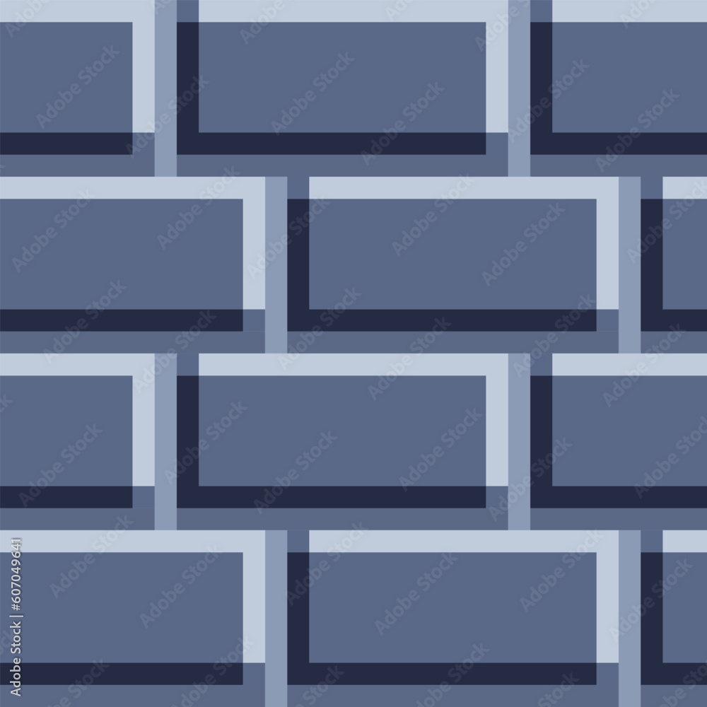 Brick wall seamless pattern in pixel art style. Abstract fabric ...