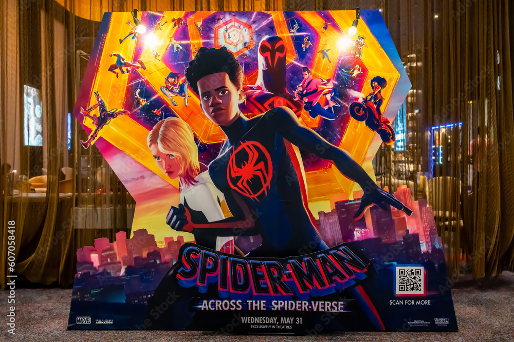 BANGKOK, THAILAND - 26 May, 2023 : A beautiful standee of a movie ...