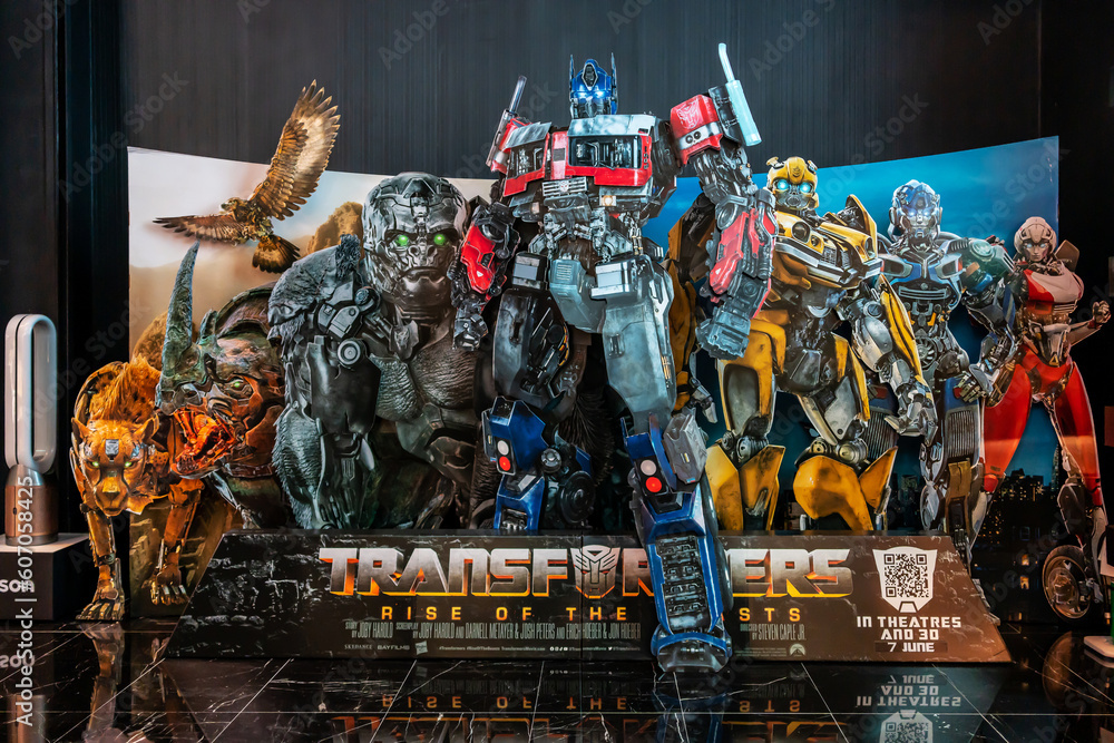 Bangkok, Thailand - May 26, 2023: A beautiful standee of a movie called ...