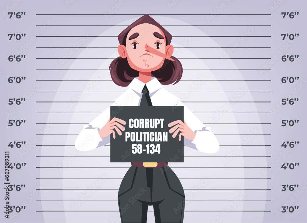 Corrupt politician in prison arrest jail. Justice law corruption ...