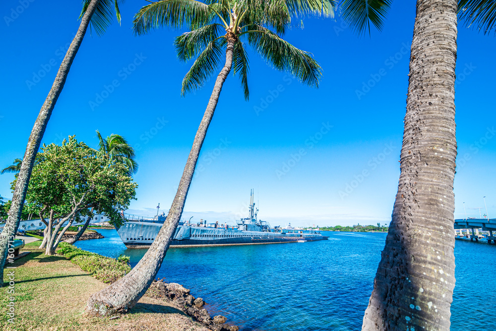 Foto de USA, HAWAII - June 23, 2022: USS Bowfin Submarine and Admiral ...