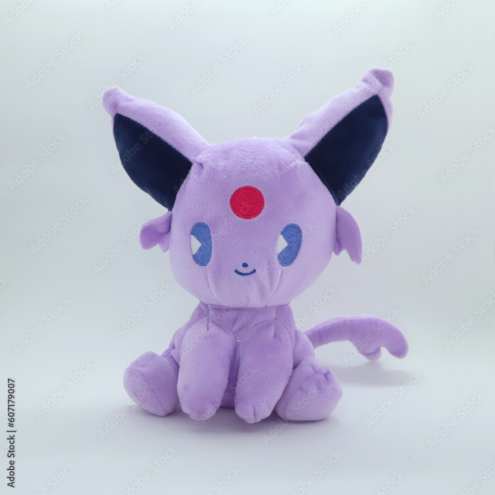 Pokemon Eevee evolution Espeon plush toy. Violet doll for children ...