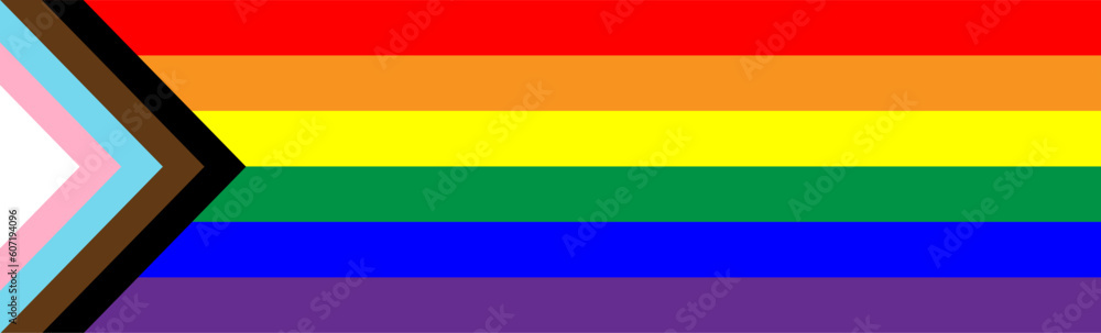 Straight Ally LGBTQ pride flags in vector isolated Stock Vector | Adobe ...