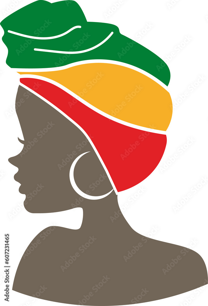 silhouette of black afroamerican woman juneteenth i am black history ...