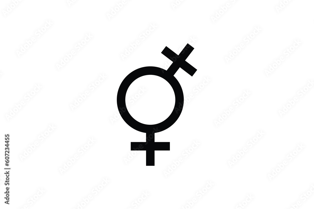 Double female symbol. lesbian sign. Simple vector design editable Stock ...