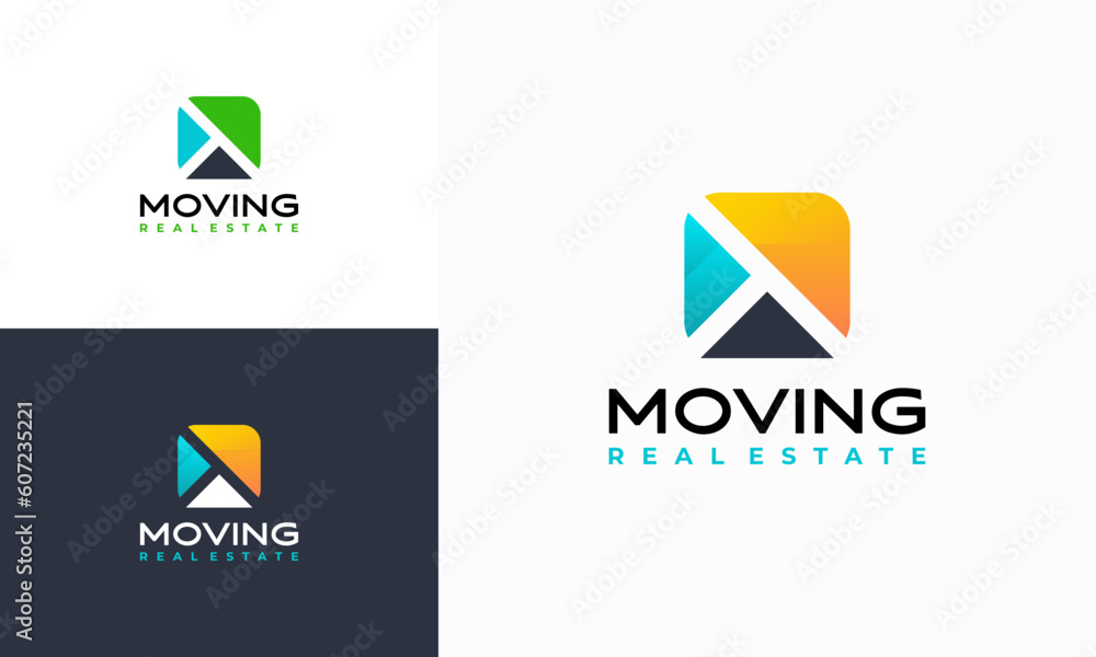 House Mover Logo Template Design Vector, Real Estate logo symbol ...