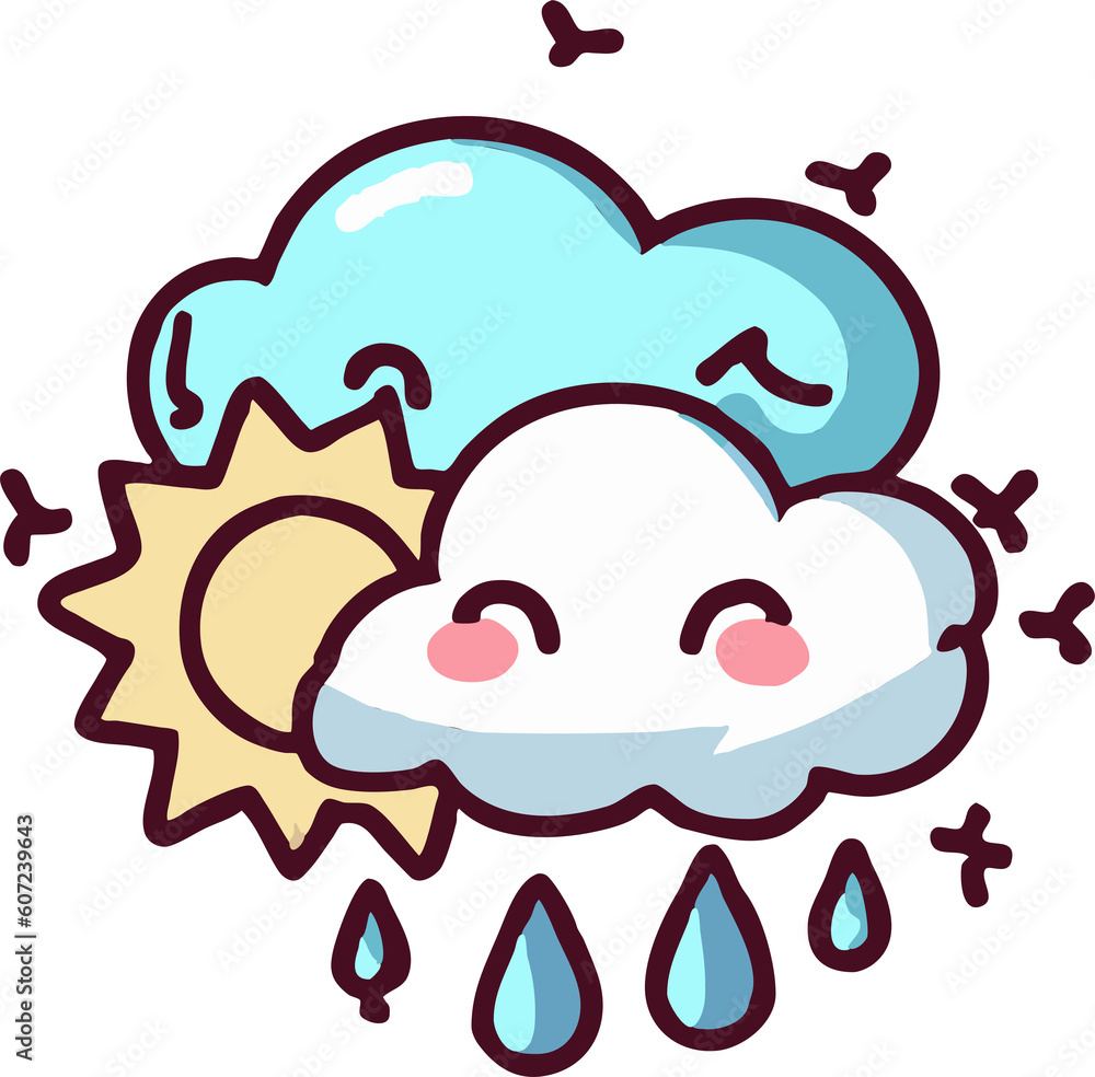 Weather png graphic clipart design Stock Illustration | Adobe Stock