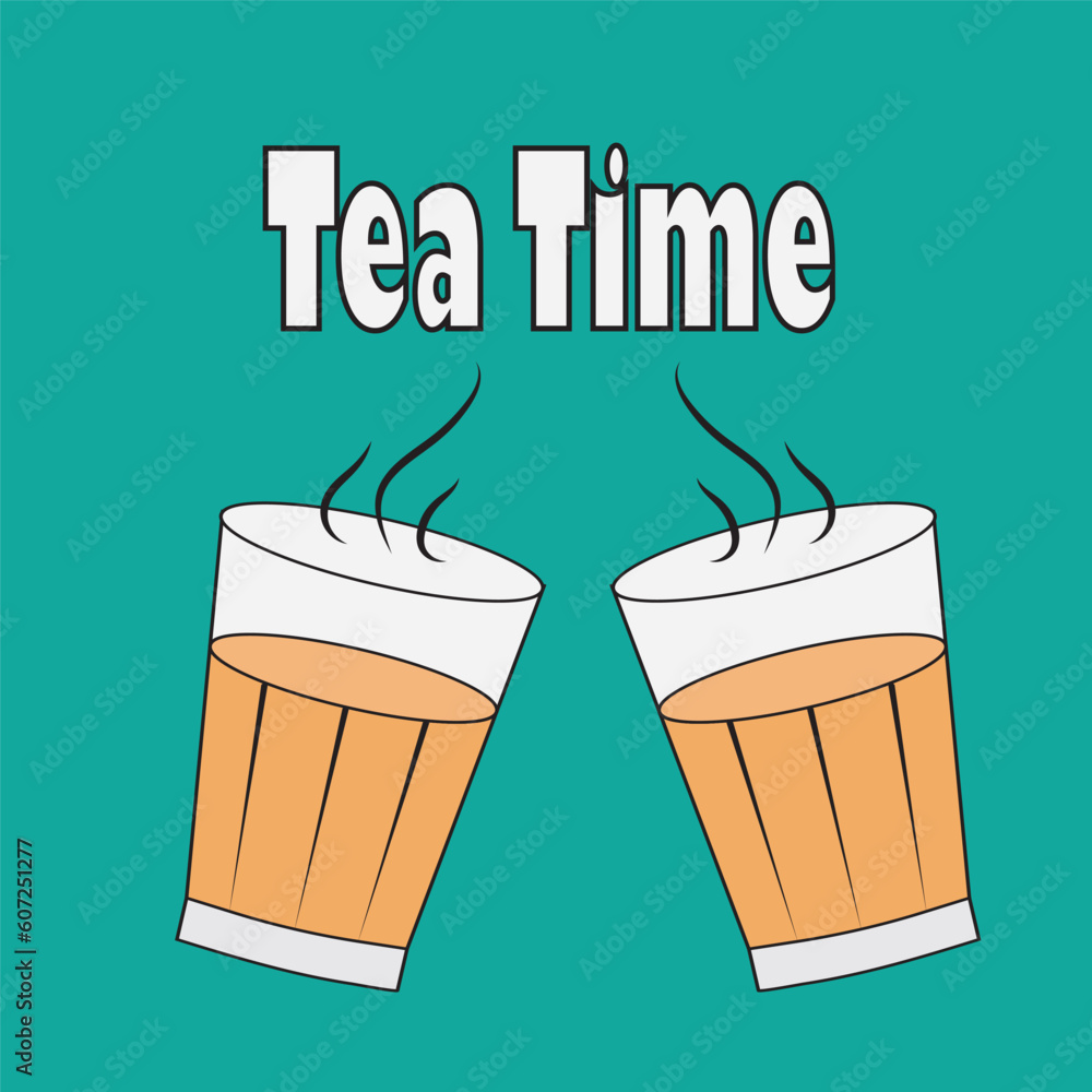 Tea also known chai, Chai vector Illustration Indian Street Food Stock ...