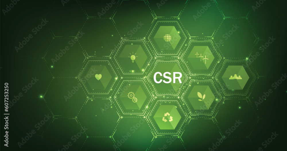 CSR concept design.Corporate social responsibility and giving back to ...