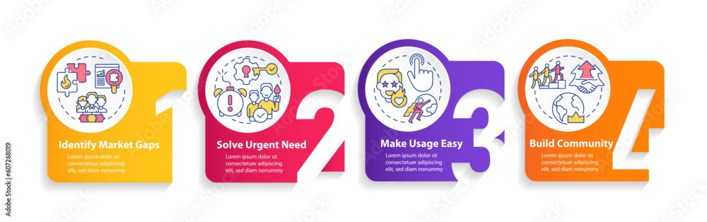 Become trendsetter circle infographic template. Market trend. Data ...