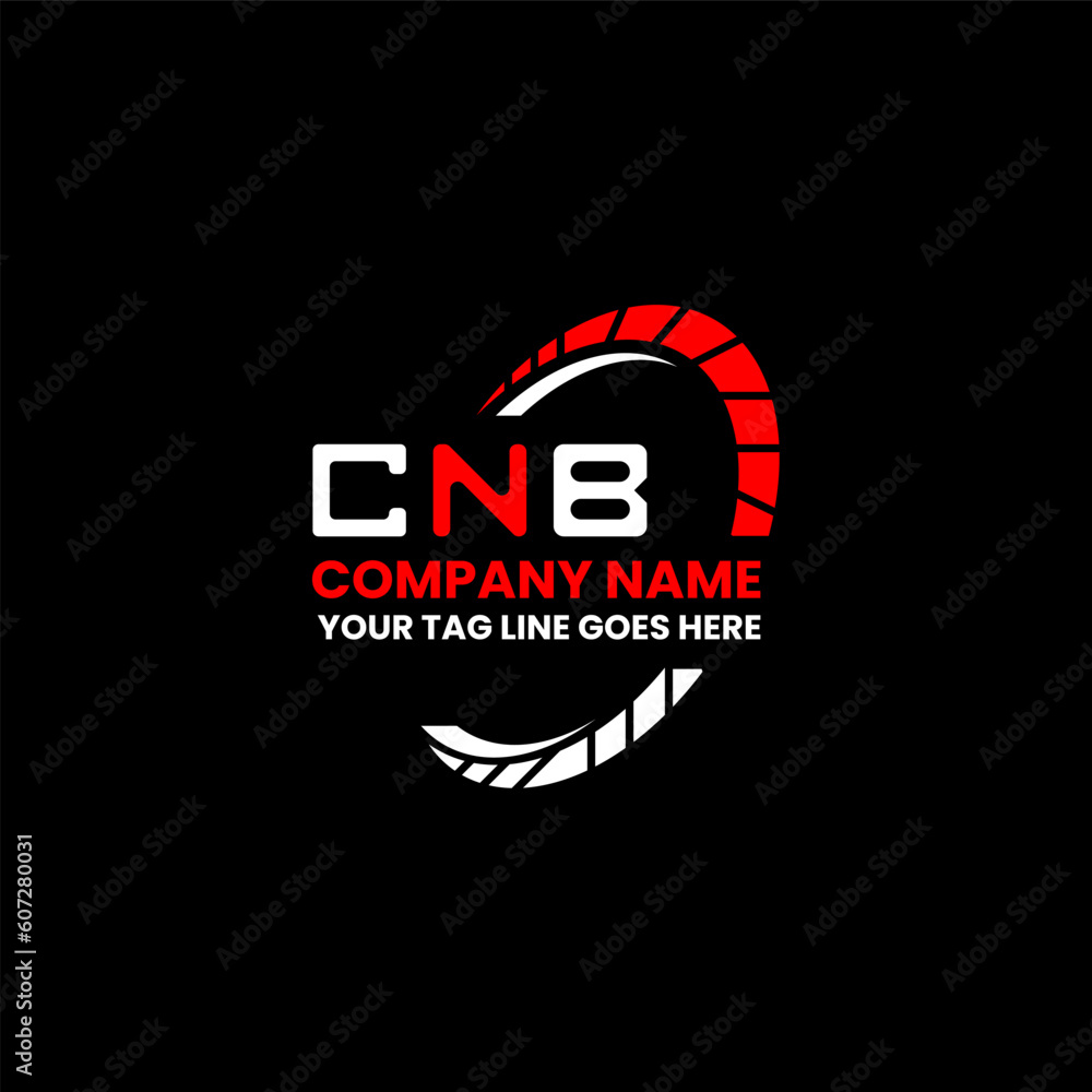 CNB letter logo creative design with vector graphic, CNB simple and modern logo. CNB luxurious ...