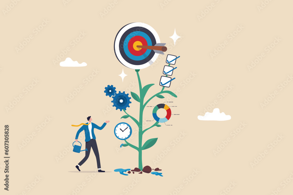 Business development plan, management or strategy to achieve target ...