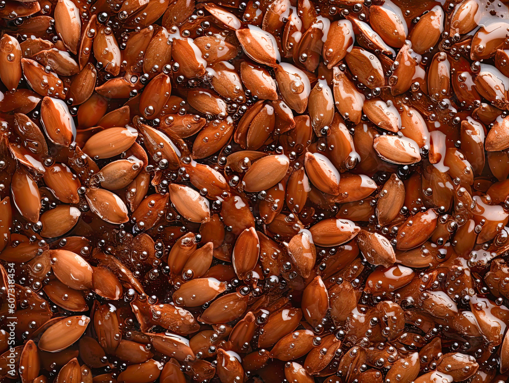 Linum usitatissimum is scientific name of Brown Flax seed. Also known ...