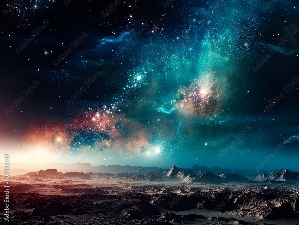 black hole, science fiction wallpaper. Beauty of deep space. Colorful ...