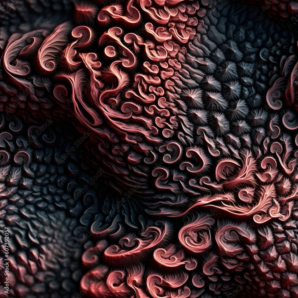 Layers of complexity in its dark, mysterious form. , Texture map ...