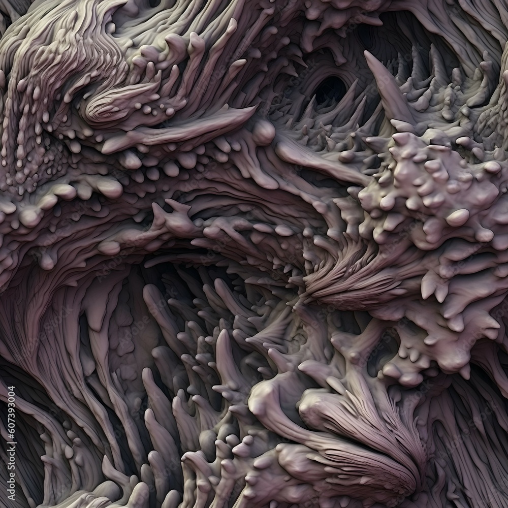 The creature s haunting, almost predatory features. , Texture map ...