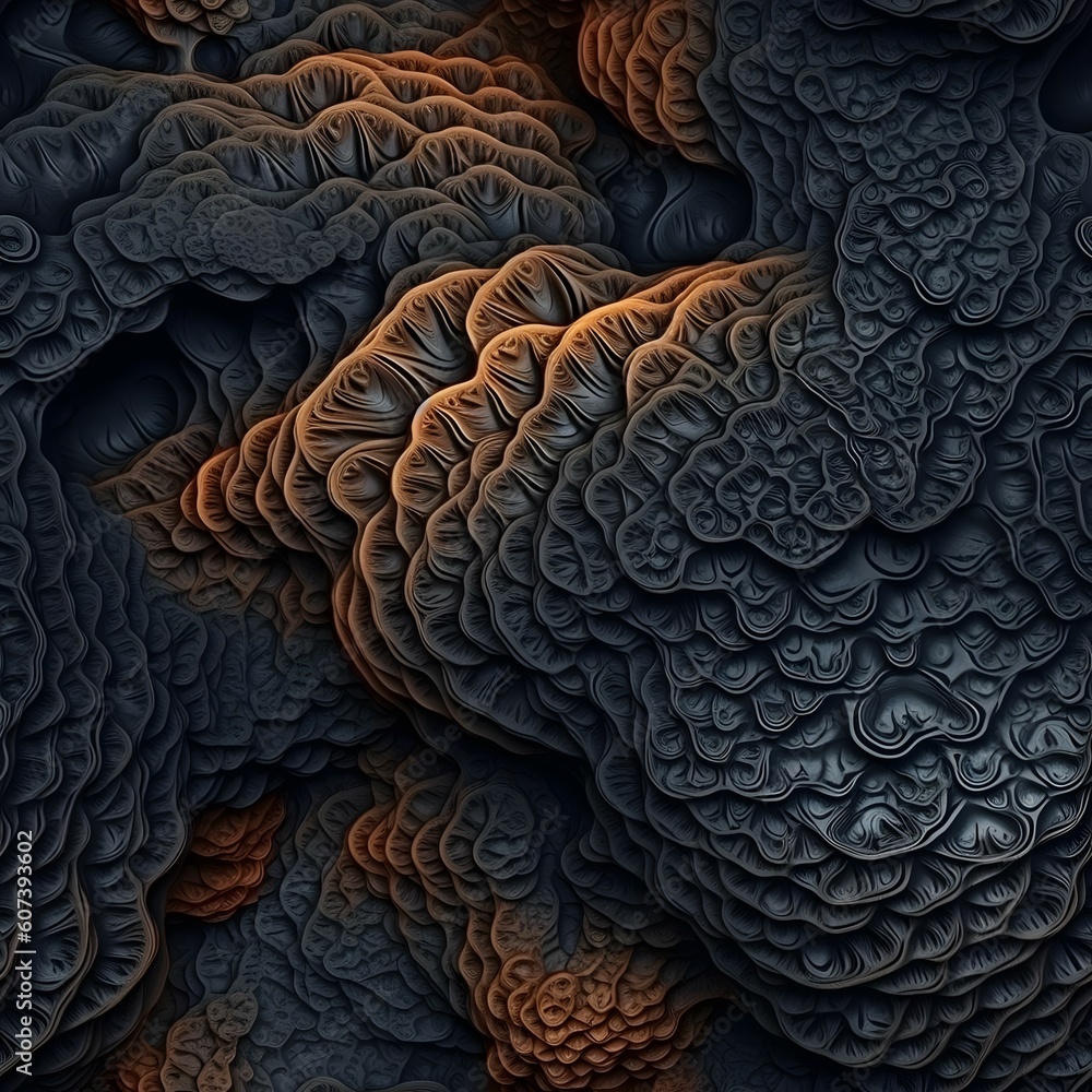 Layers of complexity in its dark, mysterious form. , Texture map ...