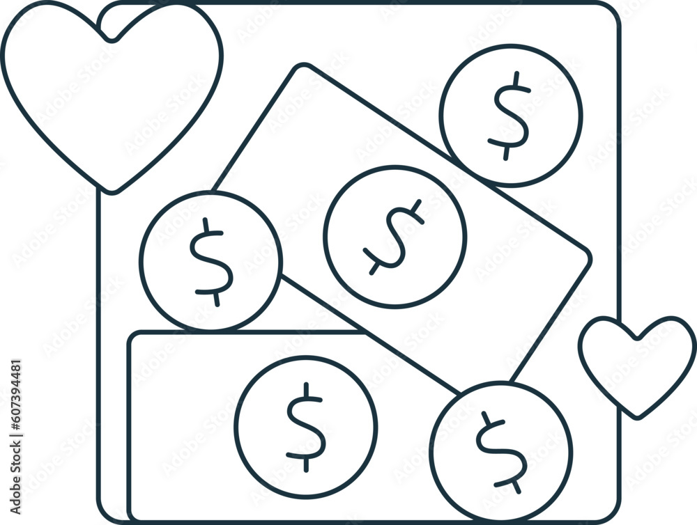 Donation box icon. Monochrome simple sign from donation collection ... Donation box icon. Monochrome simple sign from donation collection ...