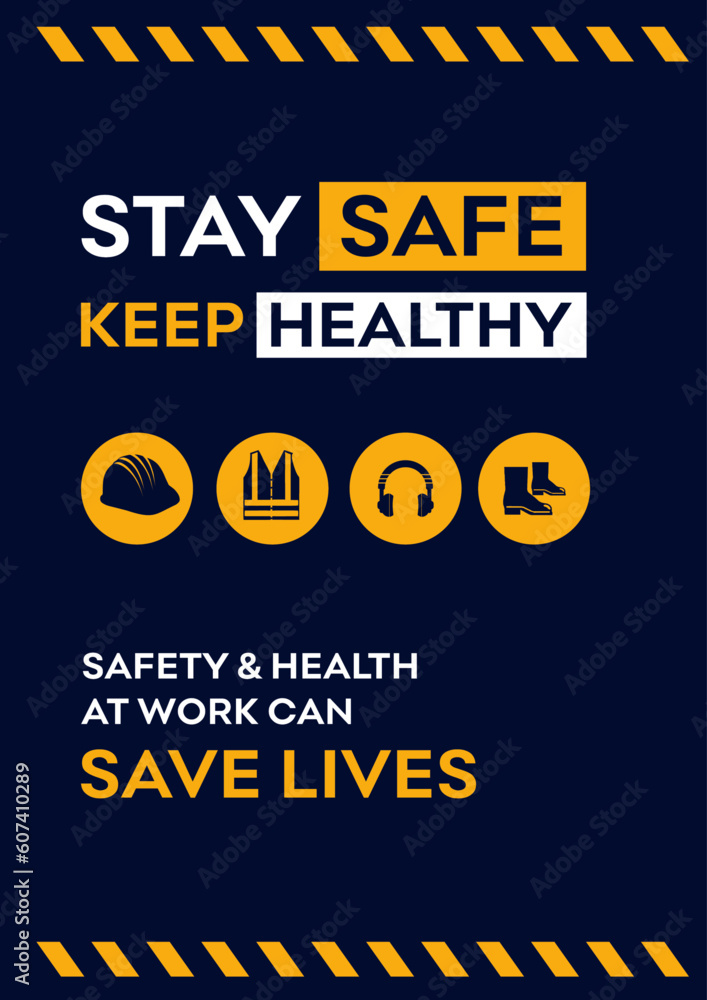 Vektorová grafika „Stay Safe Stay Healthy, Industrial, Real Estate ...