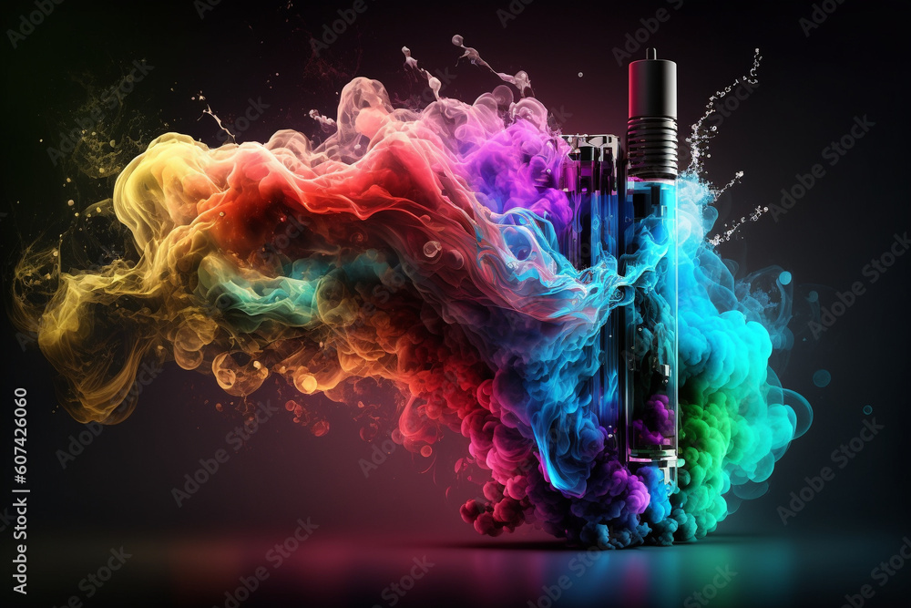 Electronic sigarette, vape, smoke. Electronic device that simulates ...