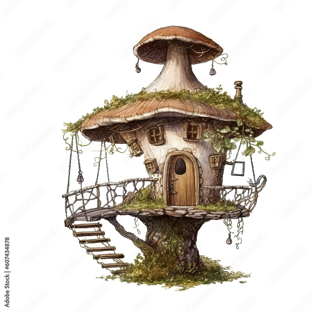 Fairy House, Magical Fairy House, Garden Fairy, Whimsical, Fantasy ...
