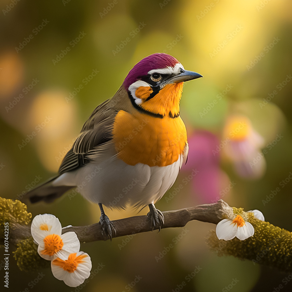 Various pictures and illustration of cute and beautiful birds, with ...