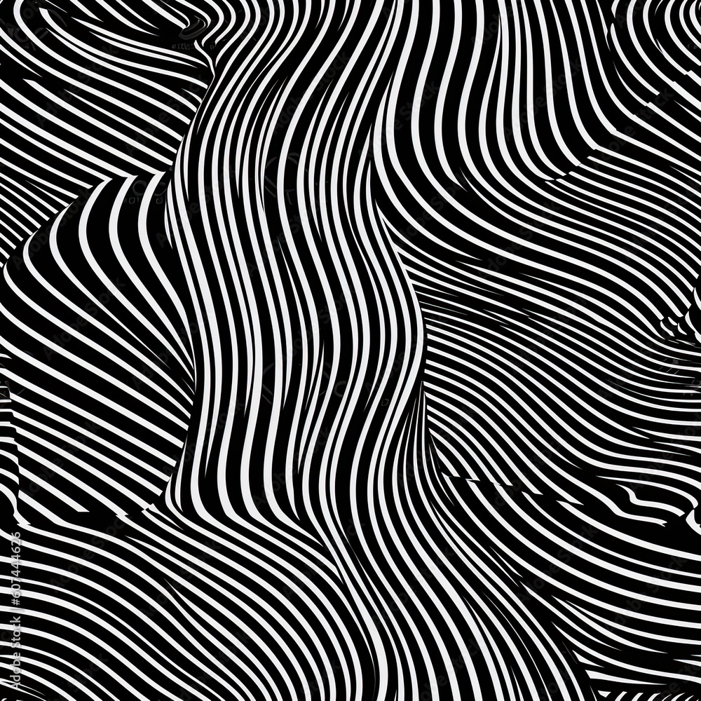 Seamless pattern with abstract line art simple illustration, wallpaper ...