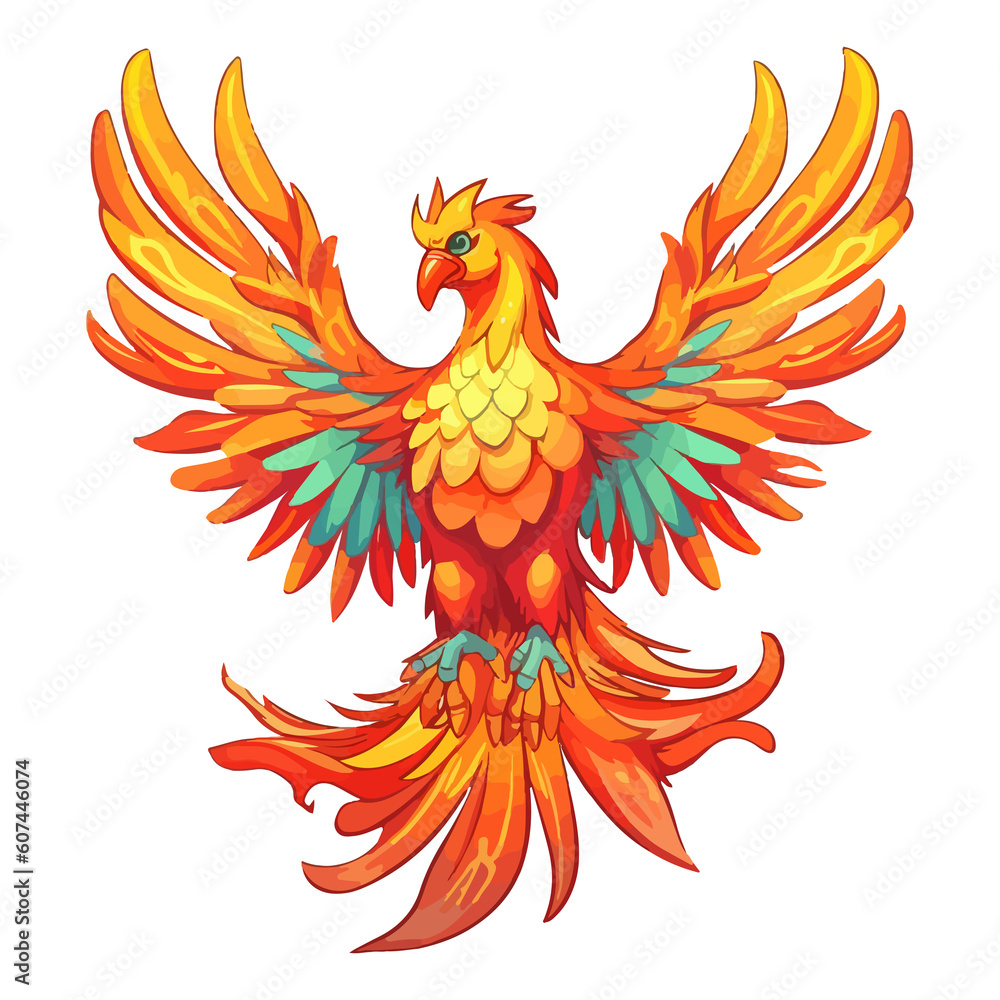 Mystical mythical character Phoenix, phoenix bird on a transparent ... Mystical mythical character Phoenix, phoenix bird on a transparent ...