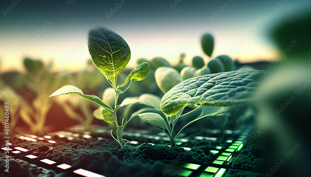 Artificial generated natural crops sustainable future modified plant ...
