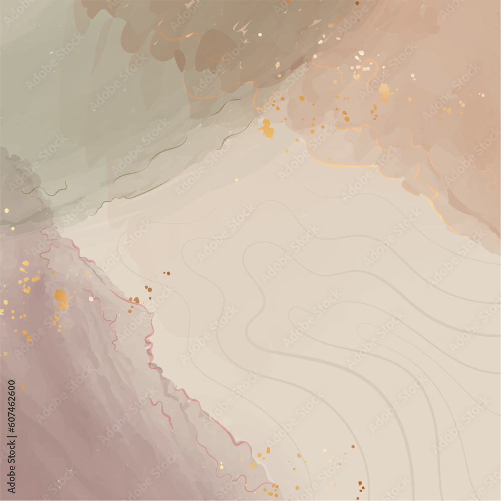 Watercolor neutral color background with grunge effect Vector ...