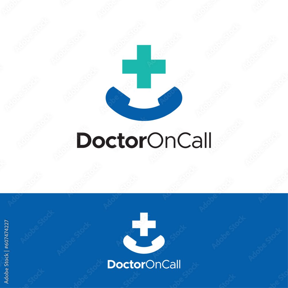 Doctor online virtual services logo design vector. Consultation to ...