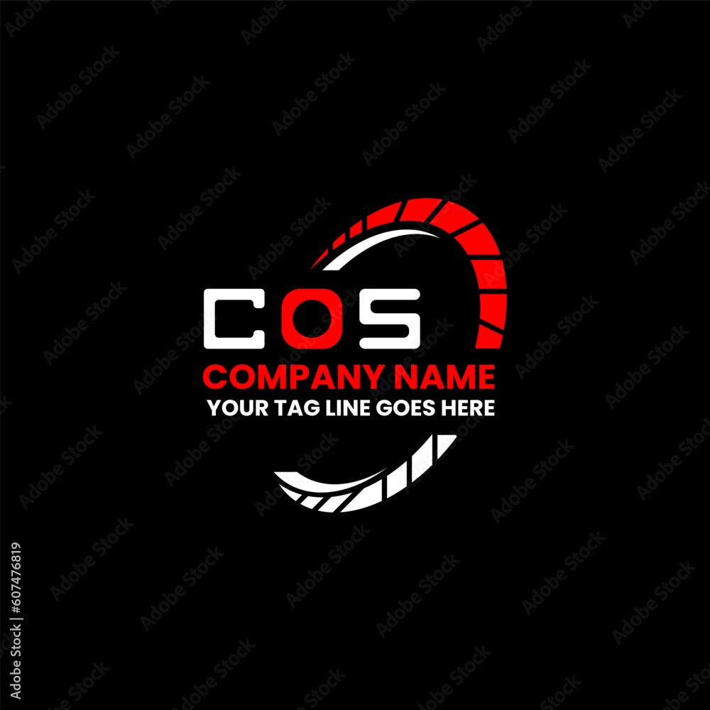 COS letter logo creative design with vector graphic, COS simple and ...