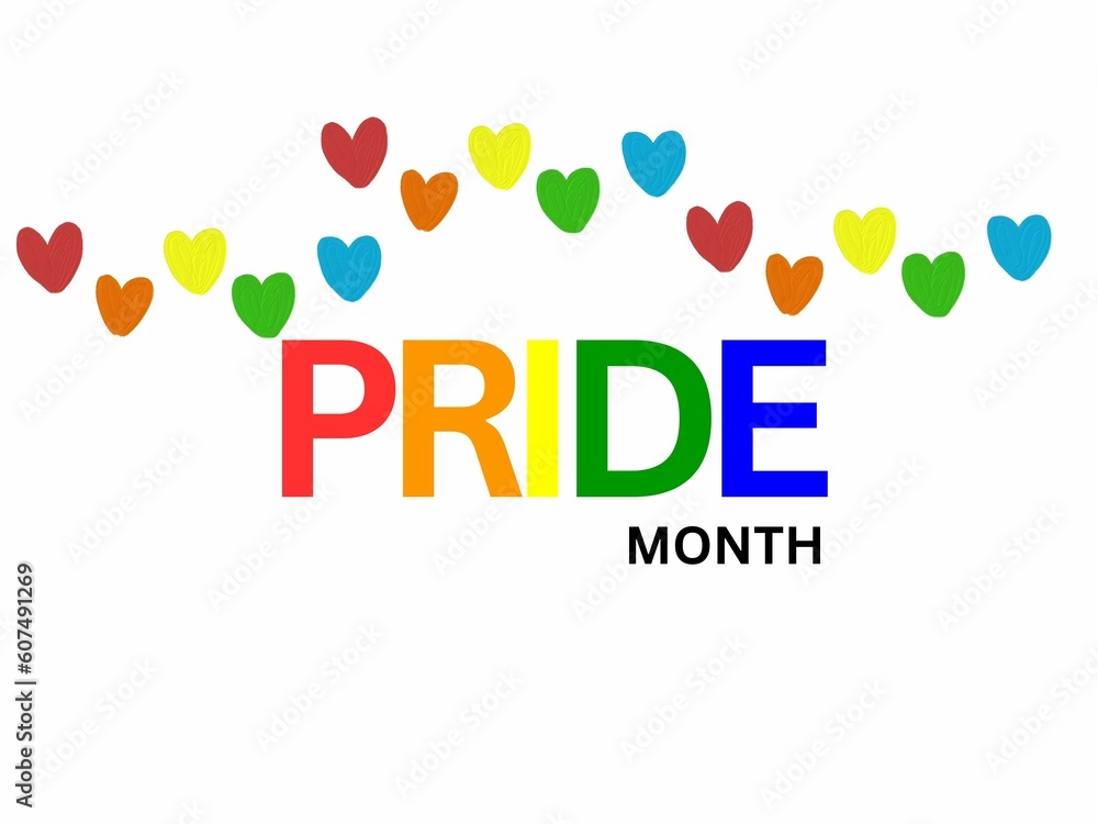 Pride Month Color Palette Concept for pride flags. Rainbow flag ...