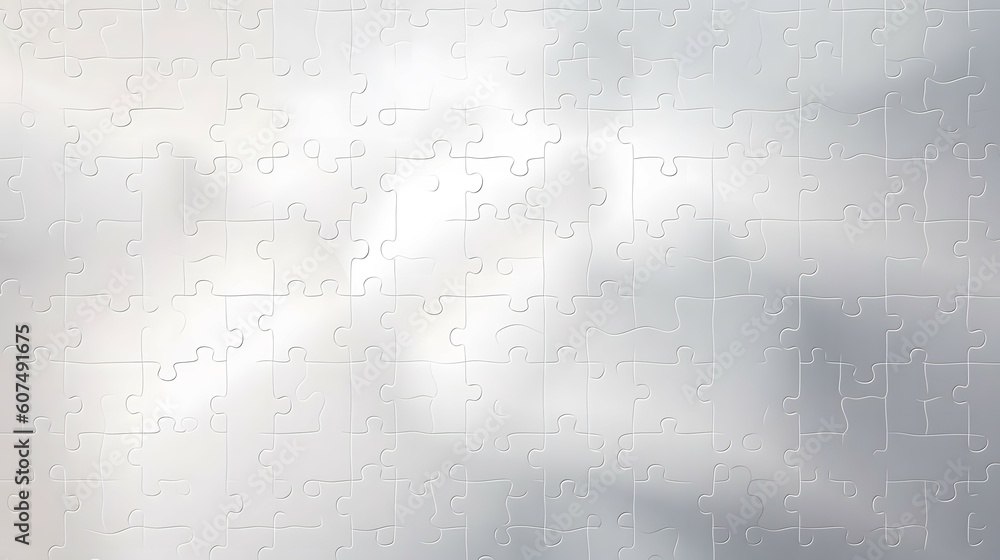 ภาพประกอบสต็อก Jigsaw puzzle mosaic background. Subtle light grey ...