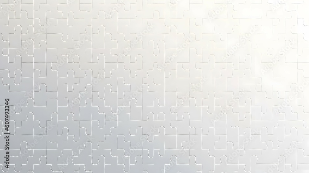 Jigsaw puzzle mosaic background. Subtle light grey gradient tint, shade ...