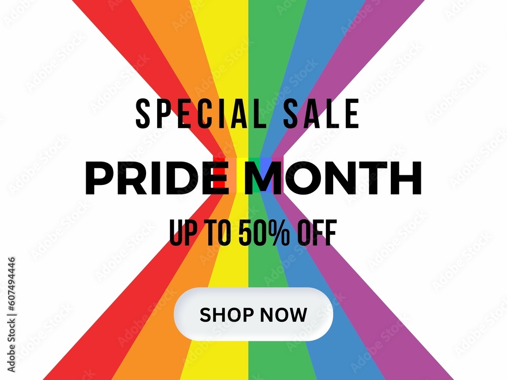 Pride Month Color Palette Concept for pride flags. Rainbow flag ...