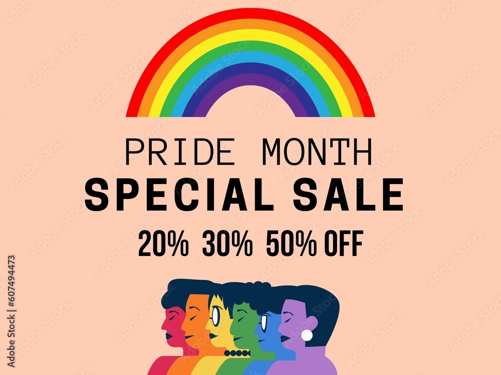 Pride Month Color Palette Concept for pride flags. Rainbow flag ...