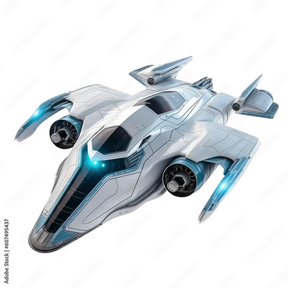 Spaceship on transparent background, PNG Stock Illustration | Adobe Stock