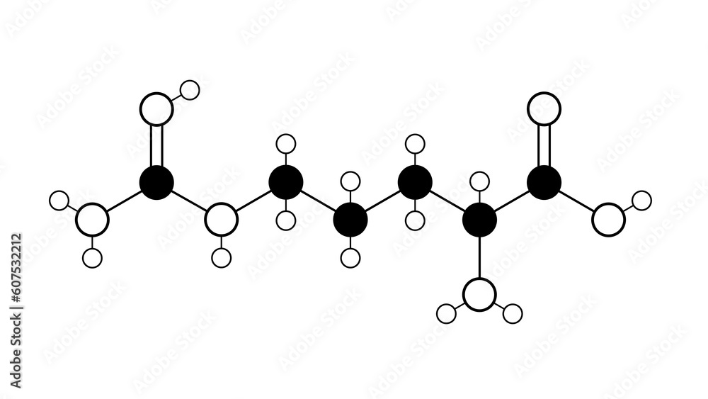 arginine molecule, structural chemical formula, ball-and-stick model ...