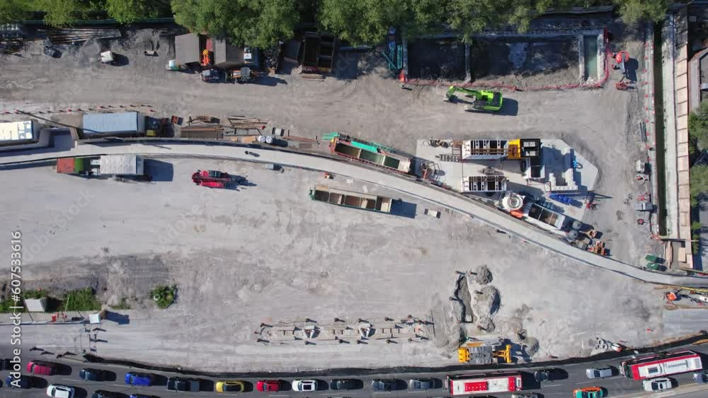 Progress of tunnel for boring machine TBM Diggy Scardust at ...
