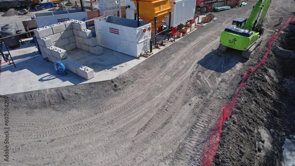 Progress of Scarborough Subway Extension construction tunnel for boring ...