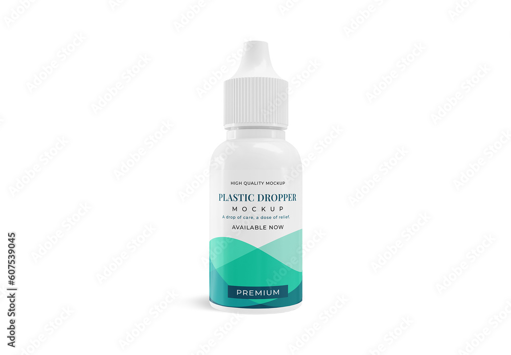 Plastic Dropper Mockup Stock Template | Adobe Stock