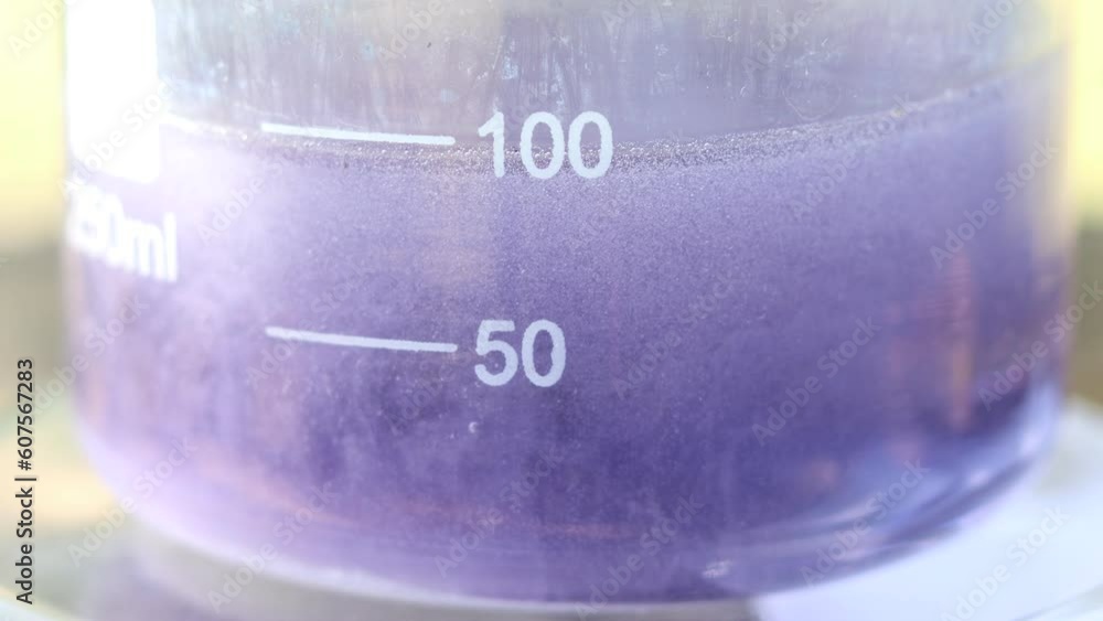 After adding potash powder to the citric acid solution and active ...