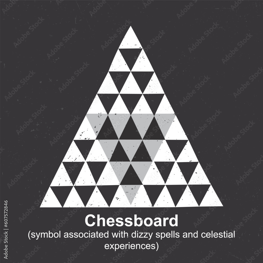 Chessboard (symbol associated with dizzy spells and celestial ...
