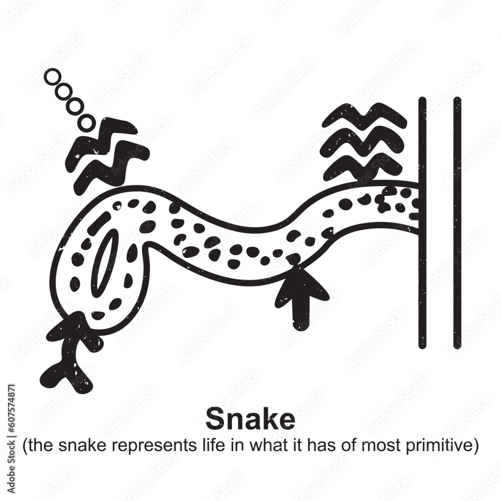 Vetor de Snake (the snake represents life in what it has of most ...