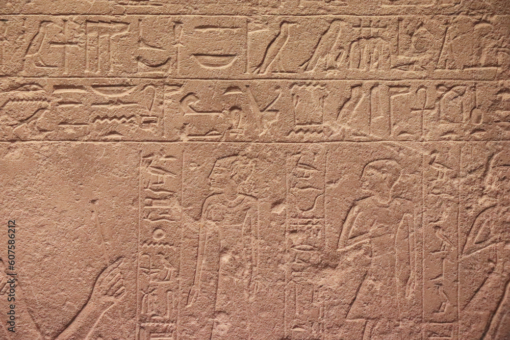 egyptian hieroglyphics texture pattern backdrop Stock Photo | Adobe Stock