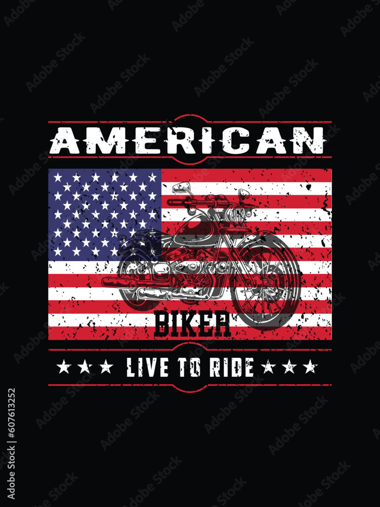 TITLE : American Biker Life" text : AMERICAN BIKER LIVE TO RIDE ...