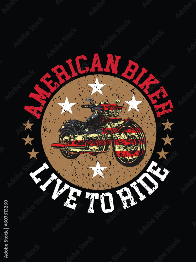 TITLE : American Biker Life" text : AMERICAN BIKER LIVE TO RIDE ...