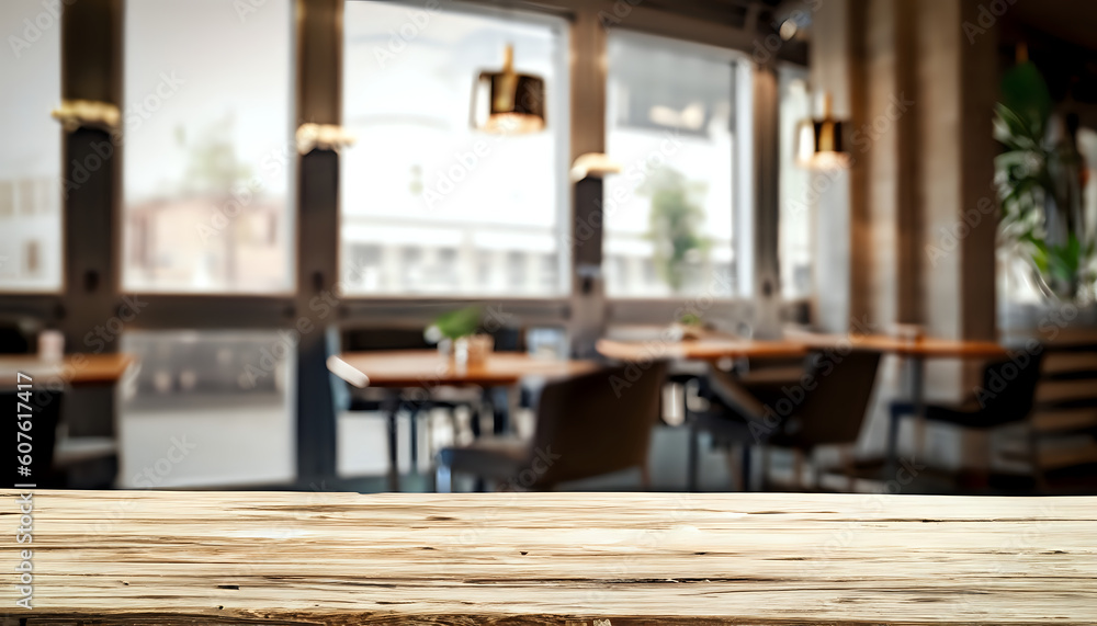 interior of a cafe،cafe interior, background Desk of free space ...