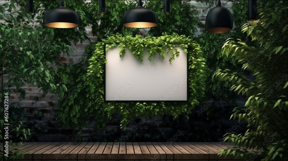Blank minimal shop signboard mockup for design, street hanging sign ...
